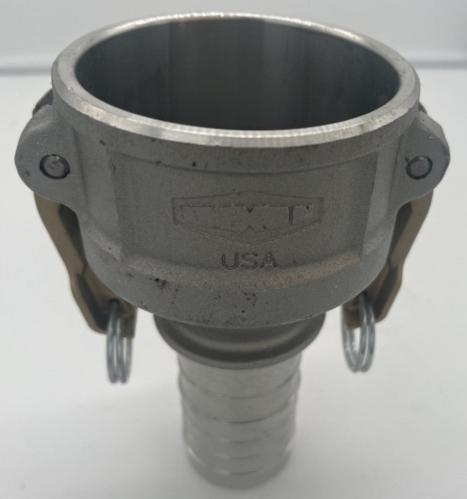 3" Aluminum Female Coupler x 2" Hose Shank — Spartan Tank